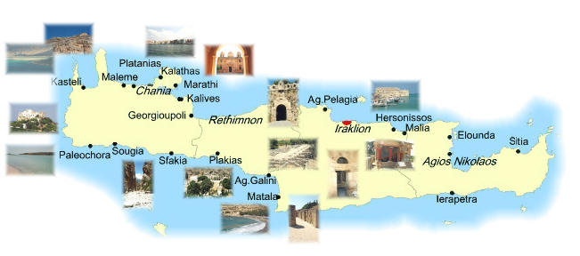 Mappa Creta - Cartina di Creta Mappa Creta - Cartina di Creta